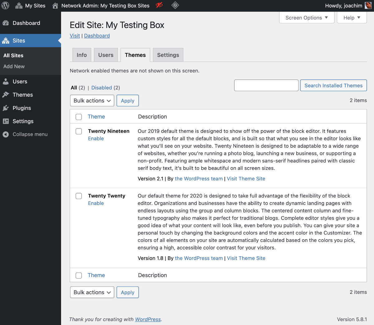 The Wordpress Network Multisite User Interface Easy Web Design Tutorials
