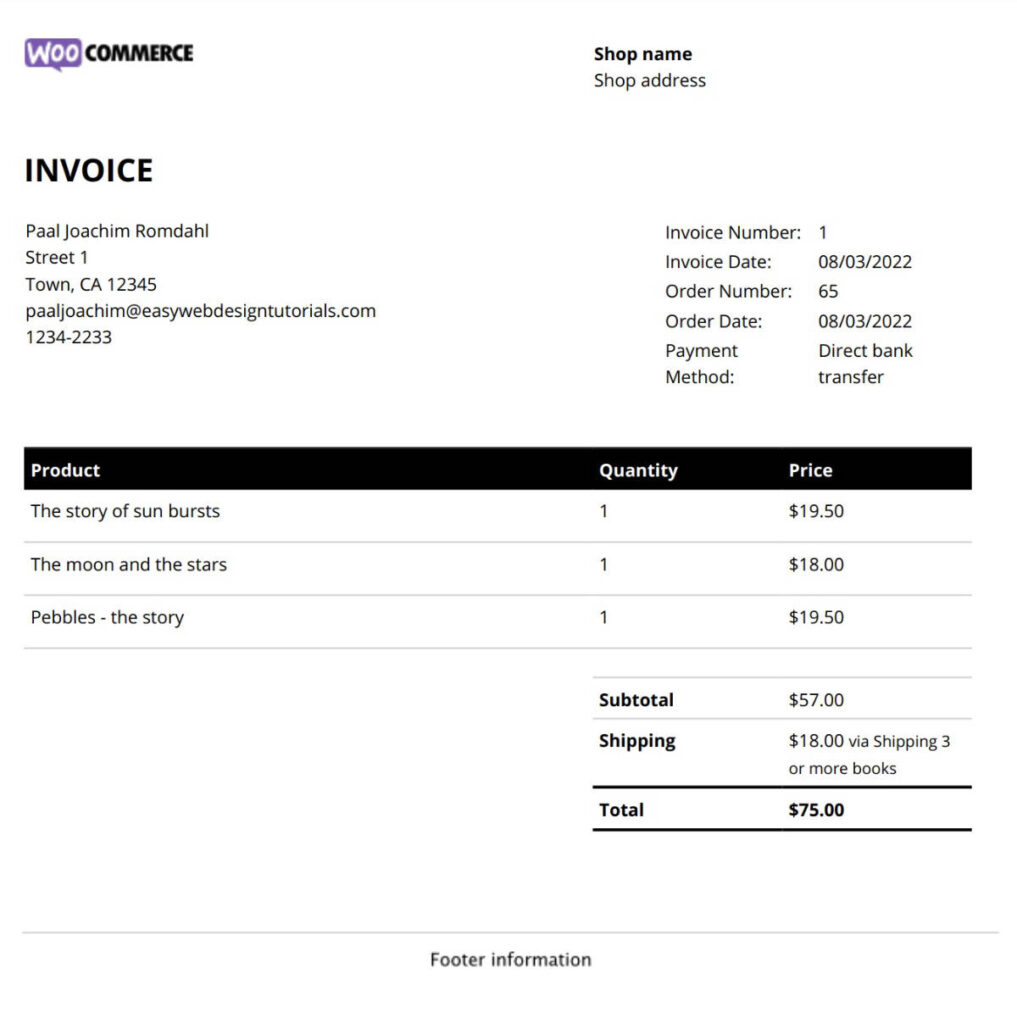 Invoice Payment In Woocommerce Easy Web Design Tutorials