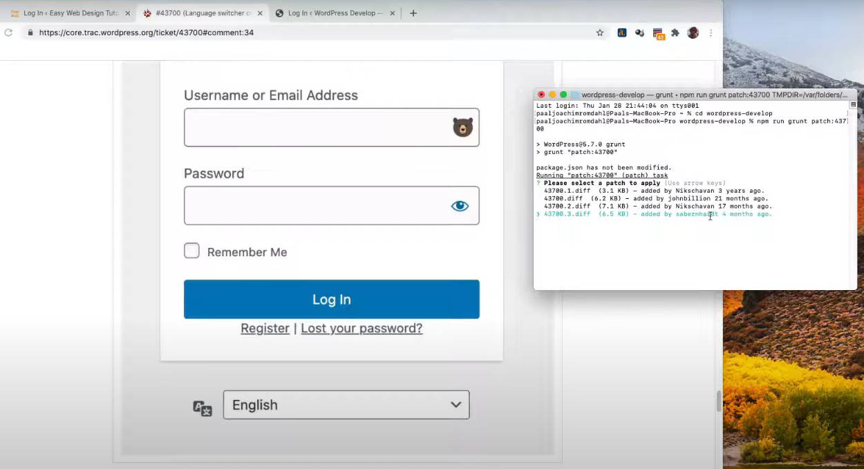 Contribute to WordPress core - Test Trac Ticket and GitHub Pull ...